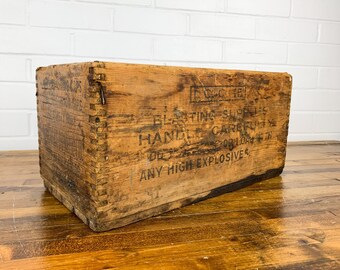 Antique Dynamite Box - Etsy