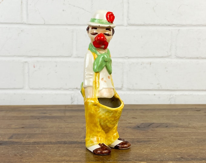 Vintage Sad Clown Planter Clown Figurine Clown Cactus Planter Ceramic ...