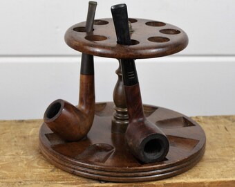 Wooden pipe stand | Etsy