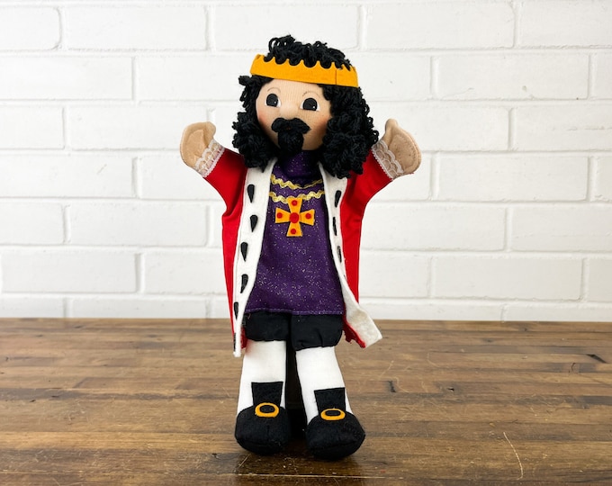 King Hand Puppet Made in Czech Republic Classic King Character Hand ...