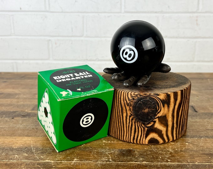 1970s Avon 8 Ball Perfume Bottle Figurine Decanter Vintage Cologne ...