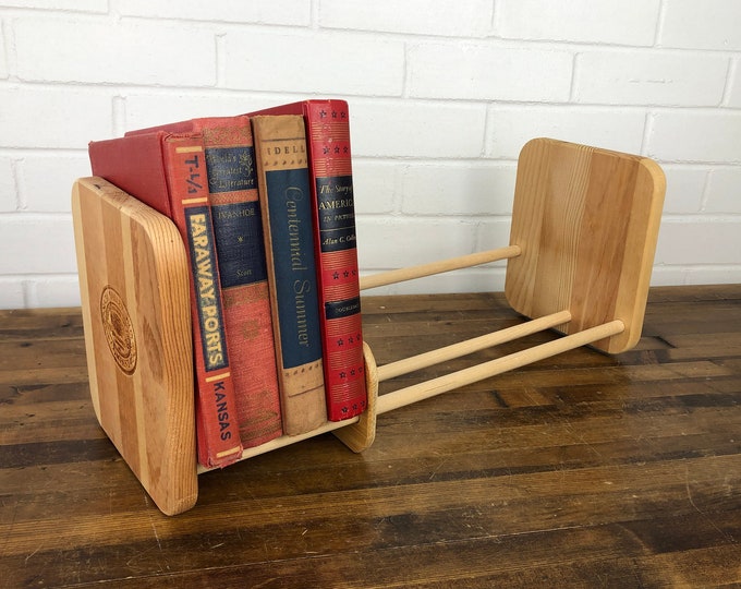 Wooden CD Storage Rack Authentic Vintage Napa Valley Small Wood ...