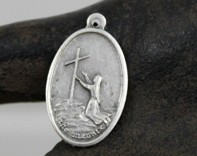 Vintage the Matrix Religious Medal Pair Bleeding Hearts Pendant Italy ...