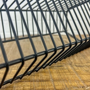 Vintage Black Metal Compact Disc Holder for Wall Metal Holds 24 Cds ...