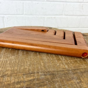 Vintage Wood Folding Candlestick Holder for 5 Candles Wooden ...