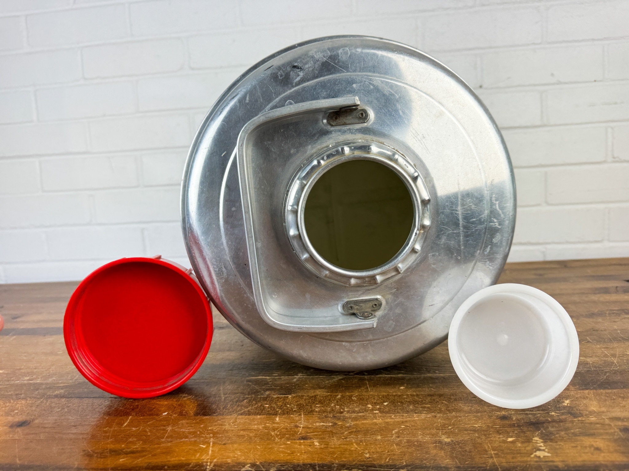 Vintage Featherflite Poloron Aluminum Drinking Water Jug With Spout ...