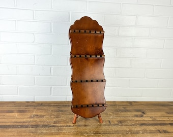 Vintage Wood Souvenir Spoon Rack for Collectible Spoons Holds 6 Small ...