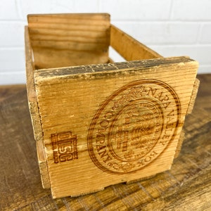 Vintage Napa Valley Wood Storage Display Container or CD Holder Storage ...