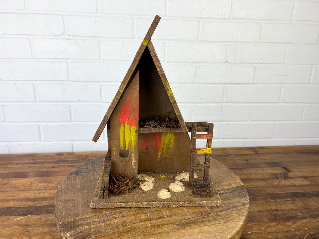 Vintage Christmas Wooden Nativity Manger Just Manger Empty Stable for ...