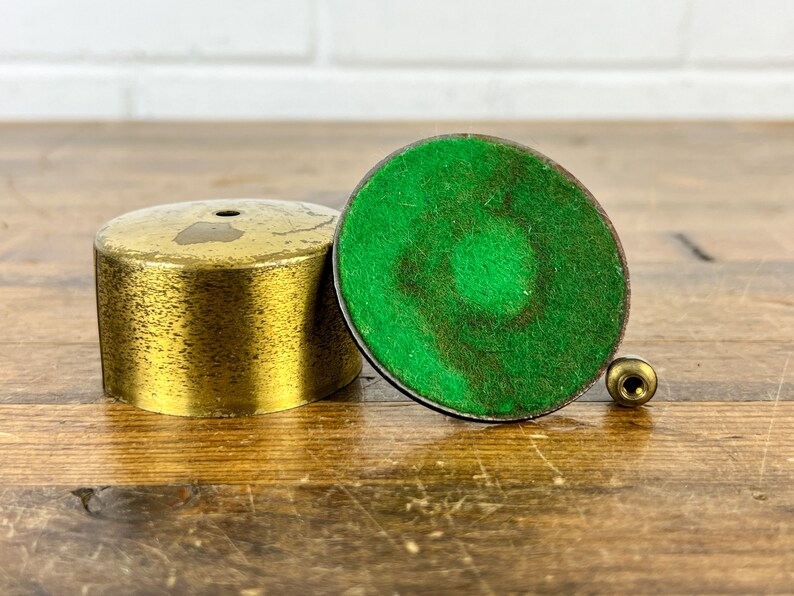 Vintage Gold Brass Stamp Dispenser for Rolled Stamps Authentic - Etsy