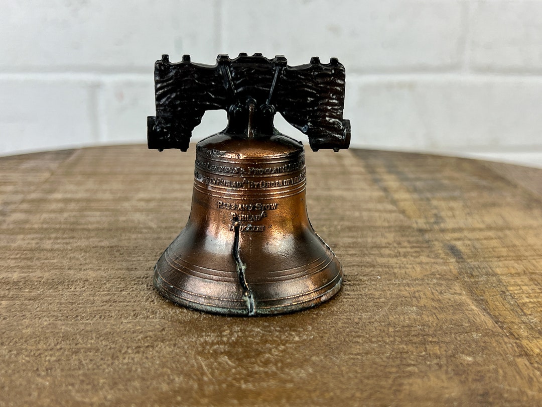 1970s Vintage Metal Liberty Bell Metal Bell Shaped Like the Liberty ...