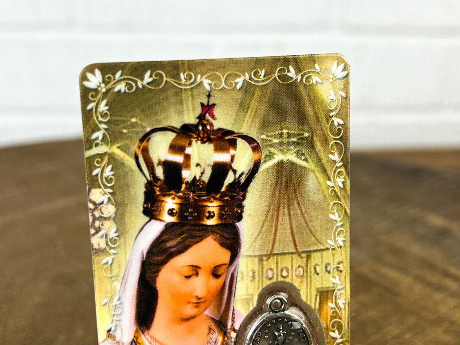 Vintage Holy Mary Medal Religious Metal Blessed Virgin Mary Pendant ...