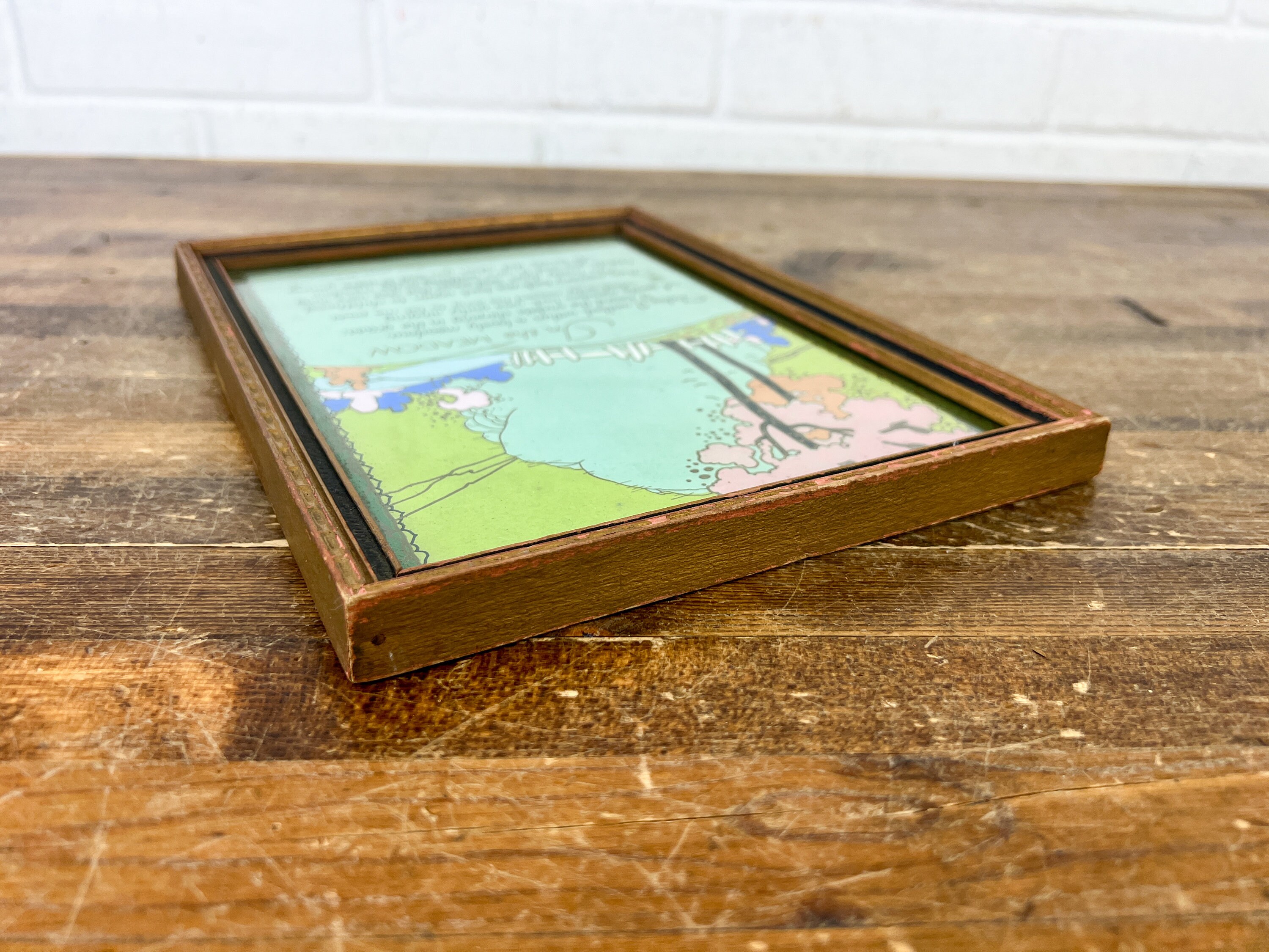 1920s Vintage in the Meadow Song Print in Frame From Carrie Jacobs-bond ...