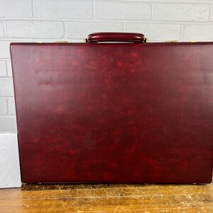 Authentic Vintage Brown Briefcase Box With Gold Accents Combination ...