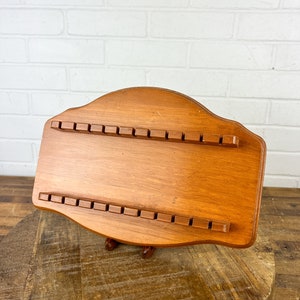 Vintage Wood Souvenir Spoon Rack for Collectible Spoons Holds 22 Small ...
