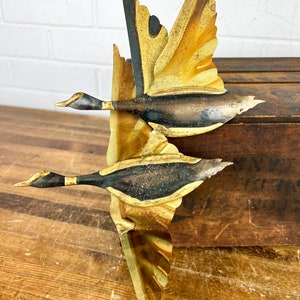 4 Piece Vintage Hanging Metal Flying Geese Boho Decor Goose Lover - Etsy