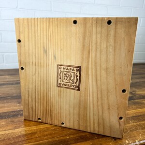 Rotating Vintage Napa Valley Wood CD Holder for 200 Cds Tall Large CD ...