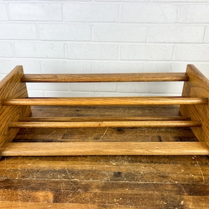 Vintage Two Levels Wood CD Holder Compact Disc Holder CD Rack Wooden CD ...