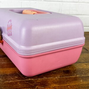 Vintage Pink and Purple Caboodle Model 2602 With 2 Expandable Trays ...