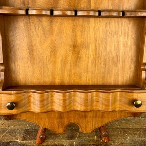 Vintage Wood Souvenir Spoon Rack for Collectible Spoons Holds 10 Small ...