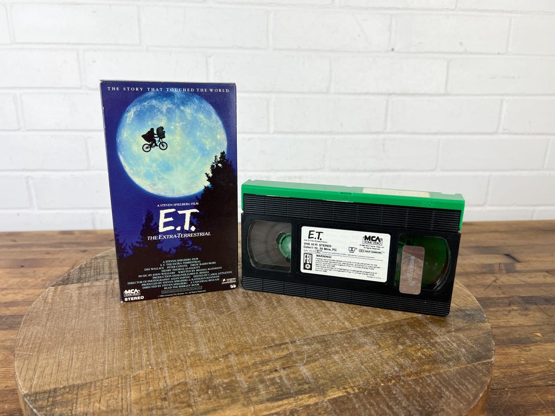 1980s Vintage E.T. the Extra-terrestrial VHS Tape With Box Cover 1988 ...