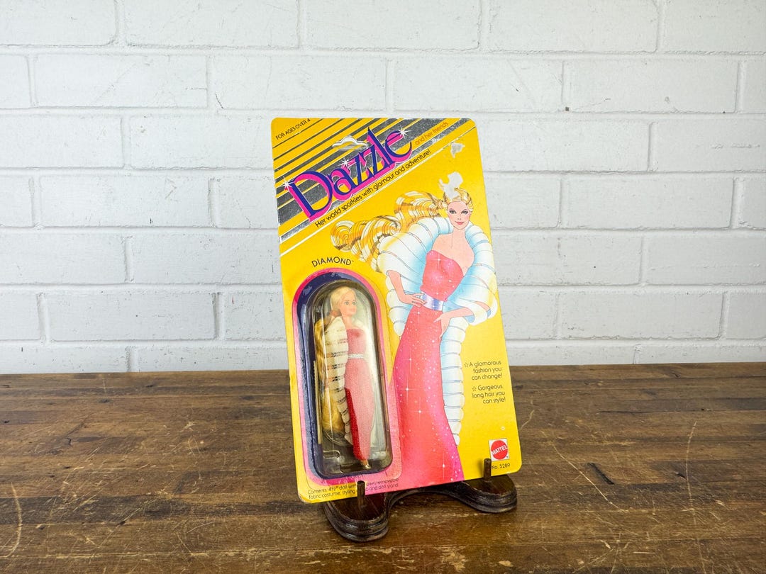 Vintage 1981 Mattel Dazzle Diamond Doll • New Sealed, Iridescent Hair ...