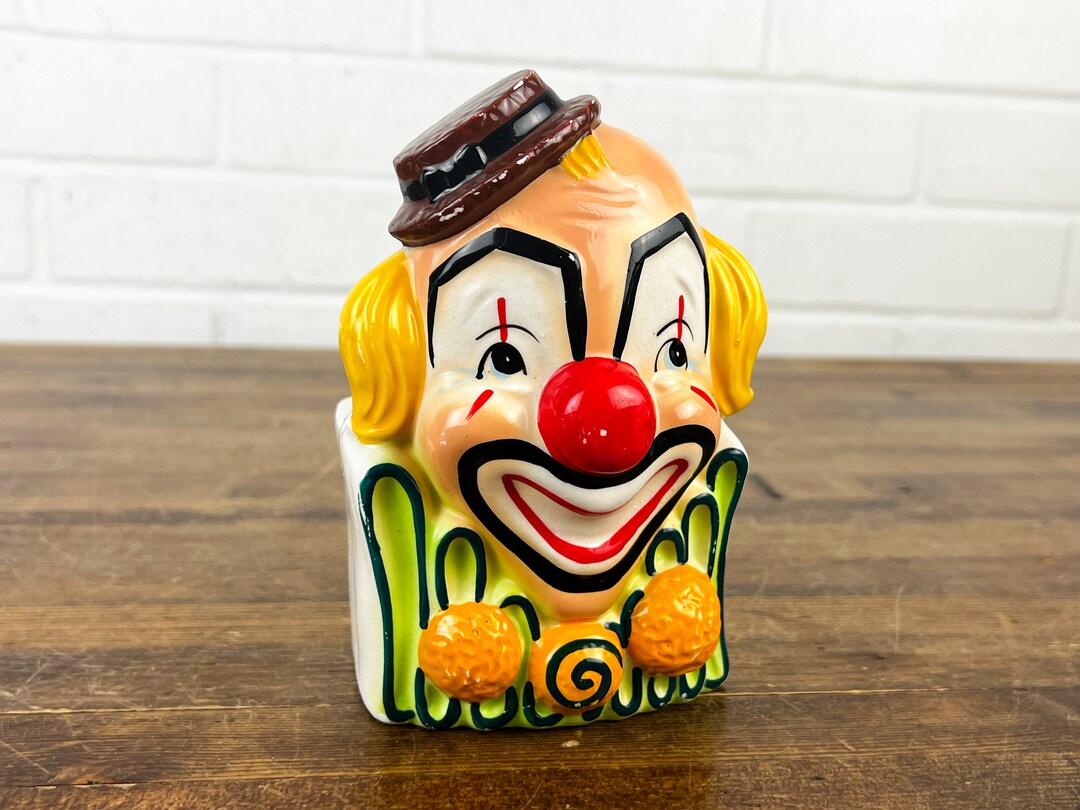 Vintage Happy Clown Indoor Planter Rubens Head Vase Clown - Etsy