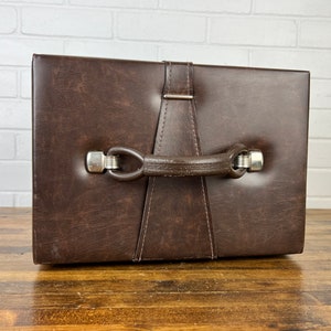 Vintage 8 Track Holder Case Holds 24 Tapes Faux Leather Brown - Etsy