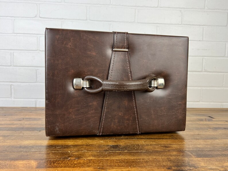 Vintage 8 Track Holder Case Holds 24 Tapes Faux Leather Brown - Etsy