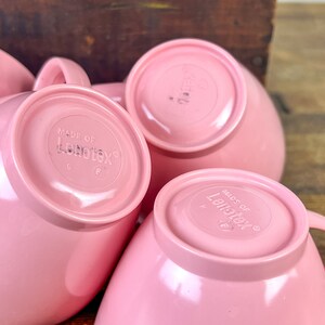 20 Piece Vintage Pink Coffee Mugs and Saucers Pink Coffee Shop Mugs ...