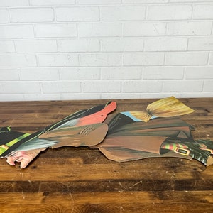 30 Vintage Witch Halloween Die Cut Jointed Witch Wall - Etsy