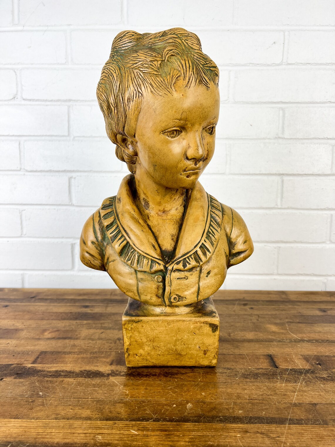 15 Vintage Metal Young Child Bust Sculpture From Basco - Etsy