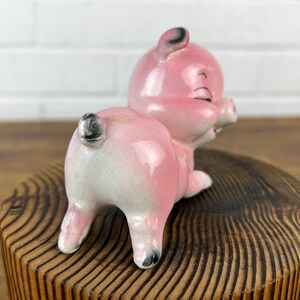 Vintage Happy Pink Pig Figurine Ceramic Pig Figure Retro Pig - Etsy