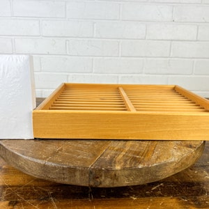 Vintage Napa Valley Wood Storage Display Container or CD Holder for 24 ...