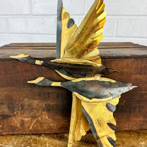 4 Piece Vintage Hanging Metal Flying Geese Boho Decor Goose Lover - Etsy