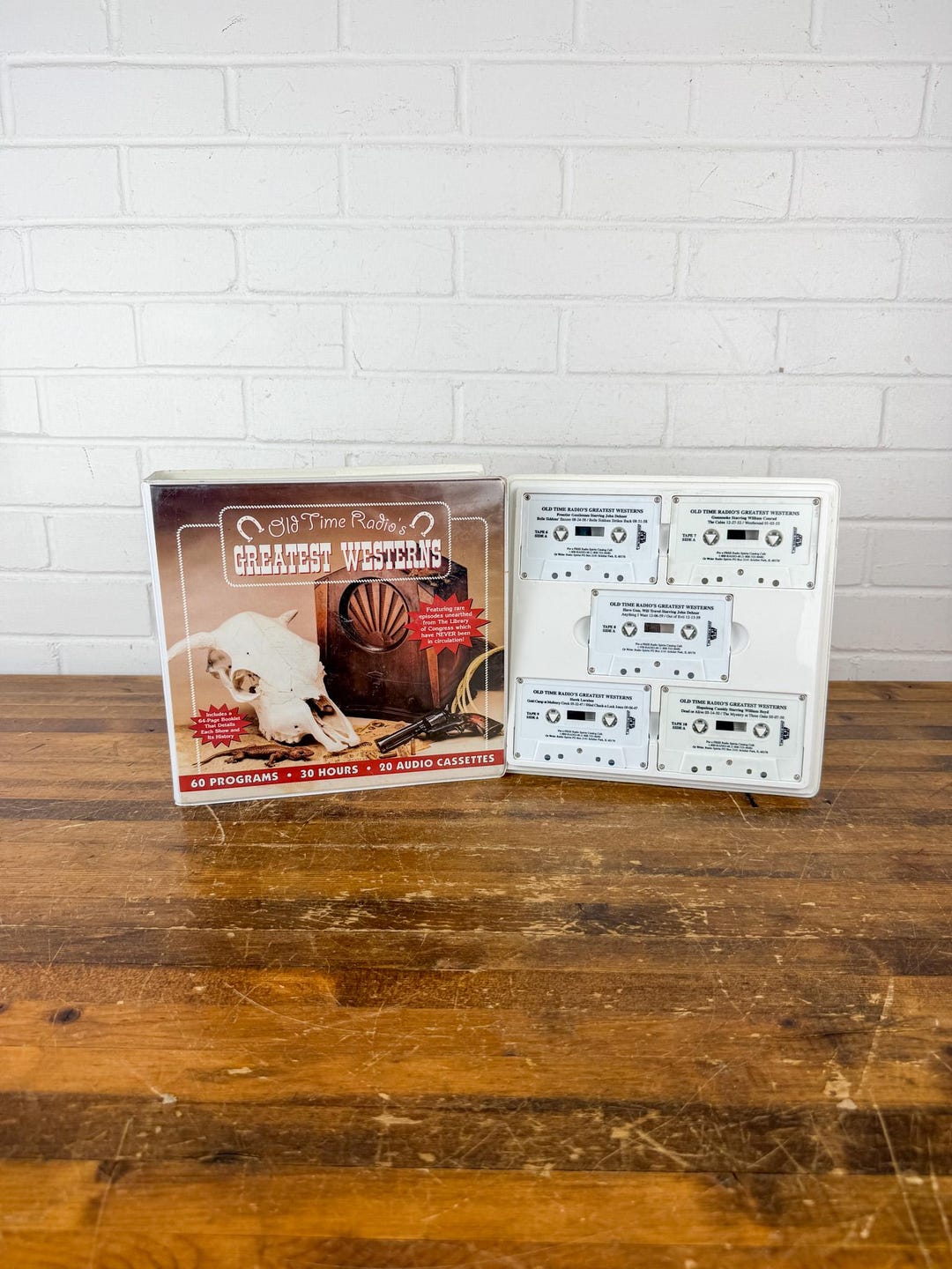 Vintage Old Time Radio Greatest Westerns Cassette Box Set 20 Tapes 30 ...