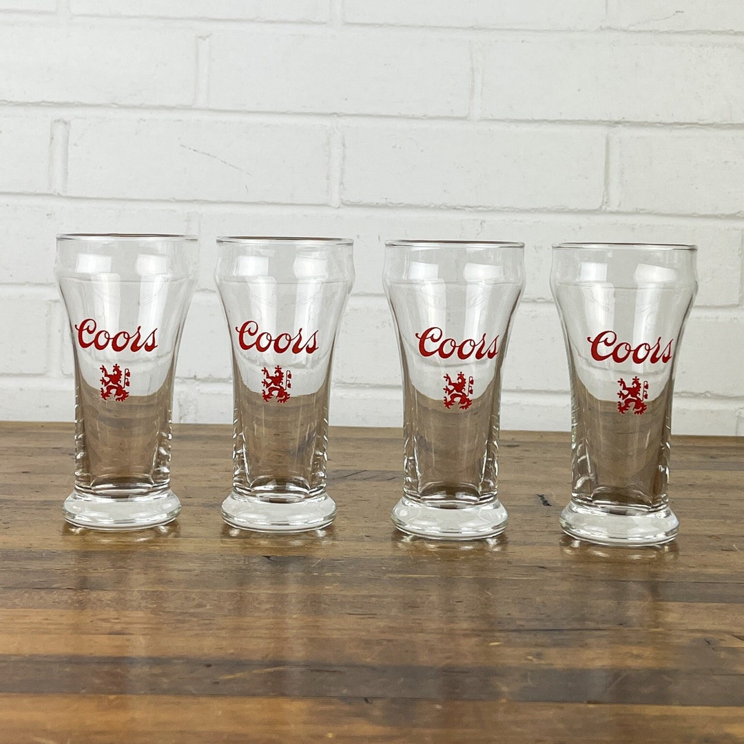 Vintage Coors Beer Glasses Vintage Barware Coors Advertising Etsy