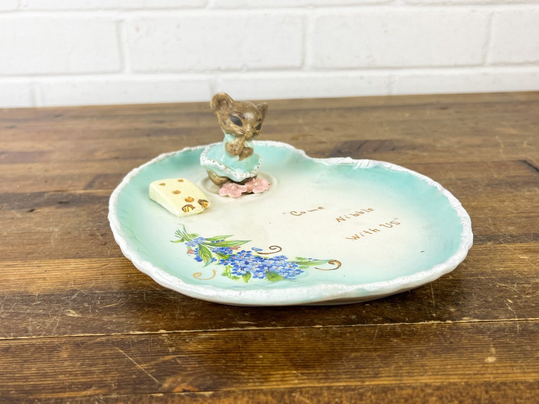 Vintage Mouse Snack Plate 1973 Kitsch Display Cheese Plate - Etsy