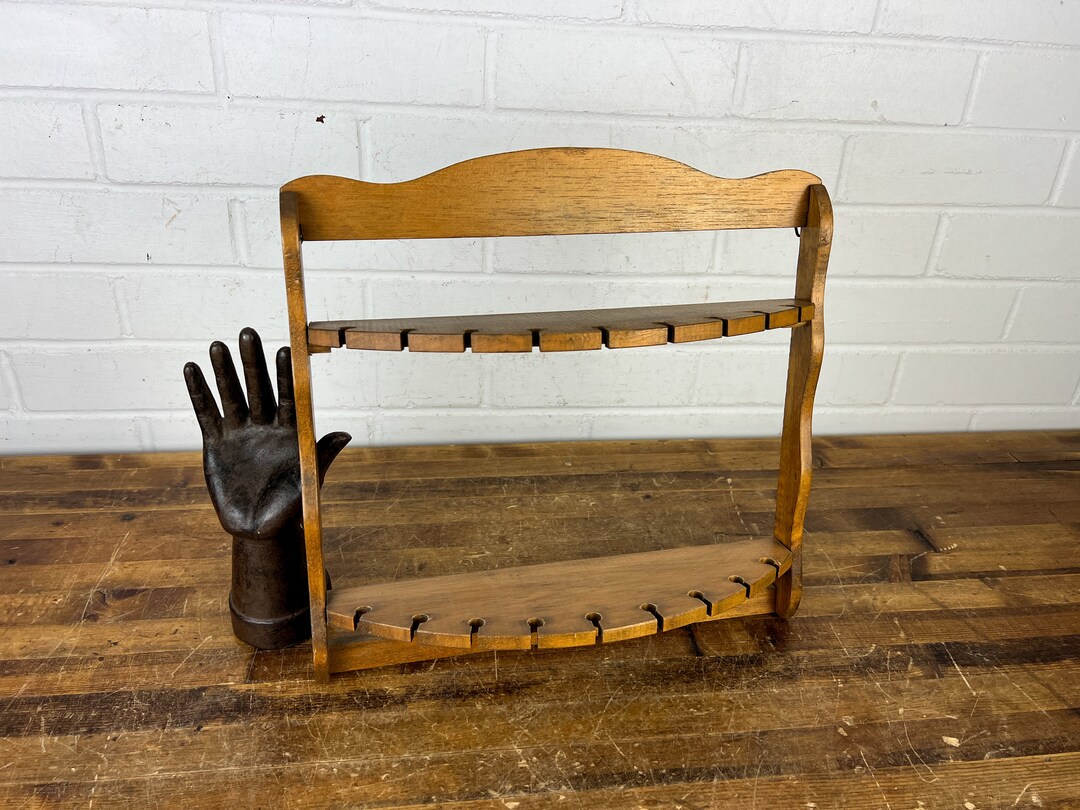 Vintage Wood Souvenir Spoon Rack for Collectible Spoons Holds 18 Small ...