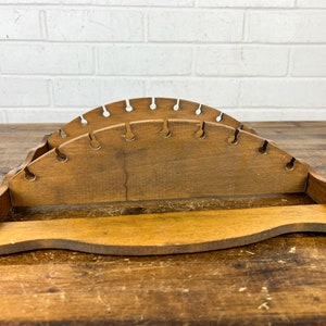 Vintage Wood Souvenir Spoon Rack for Collectible Spoons Holds 18 Small ...