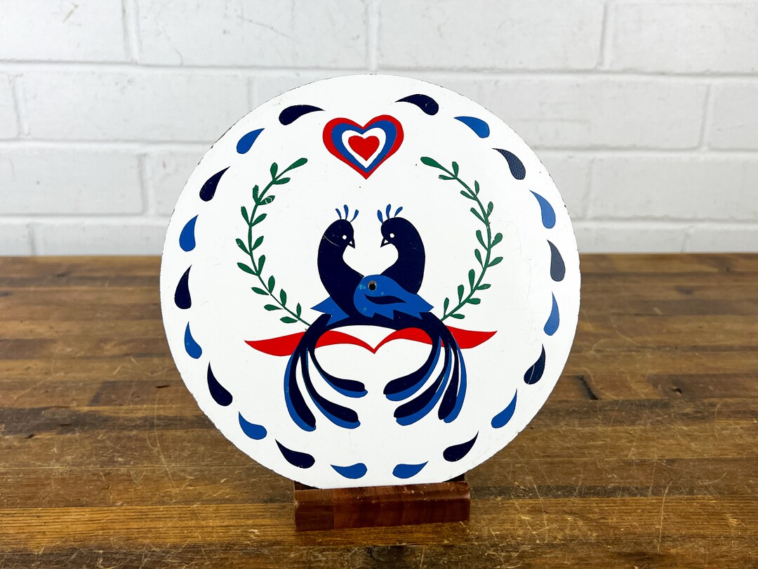 Vintage Pennsylvania Dutch Bird Hex Sign Hex Round Wall Plaque - Etsy