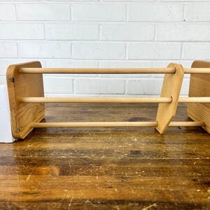 Vintage Wooden CD Storage Rack Authentic Napa Valley Small Wood ...