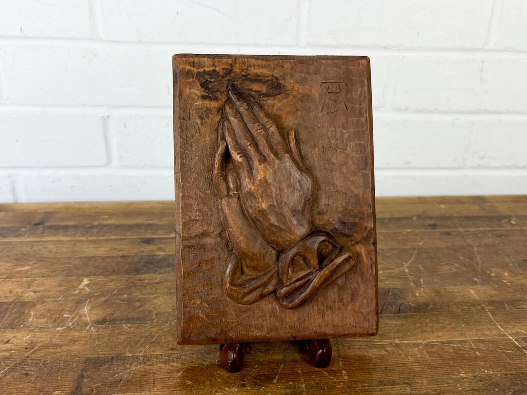 Vintage Hand-carved Wood "praying Hands" Wall Art – Albrecht Dürer ...