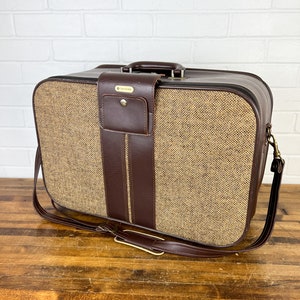 Vintage Brown Samsonite Luggage Soft and Hard Authentic Samsonite Carry ...