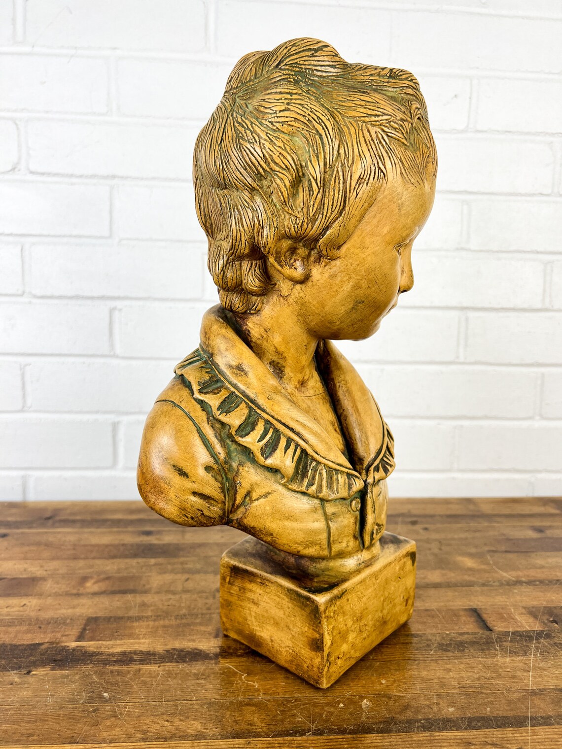 15 Vintage Metal Young Child Bust Sculpture From Basco - Etsy
