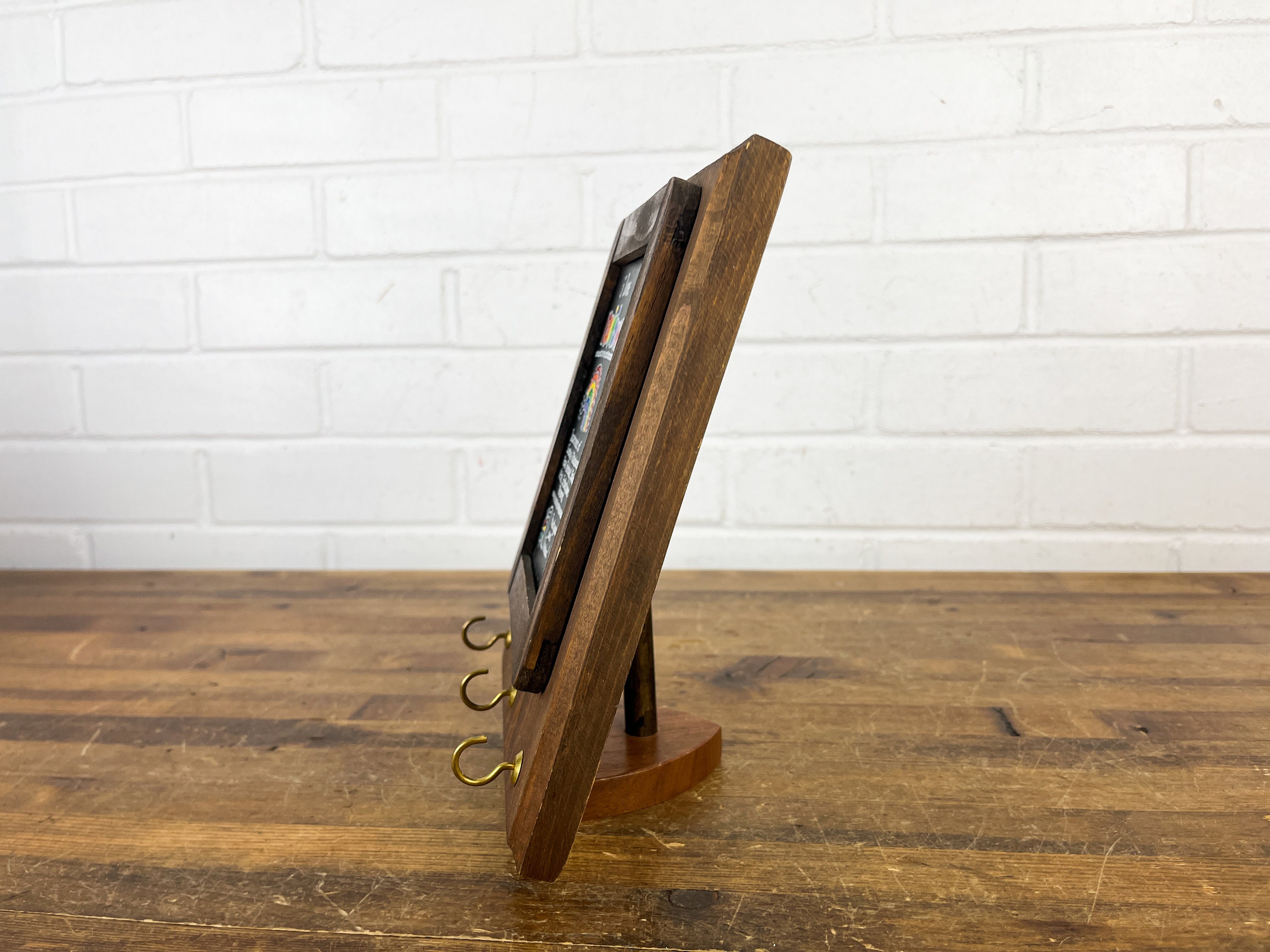 1970s Vintage I Love Rainbows Wood Key Holder for Wall Hanging Key Hook ...