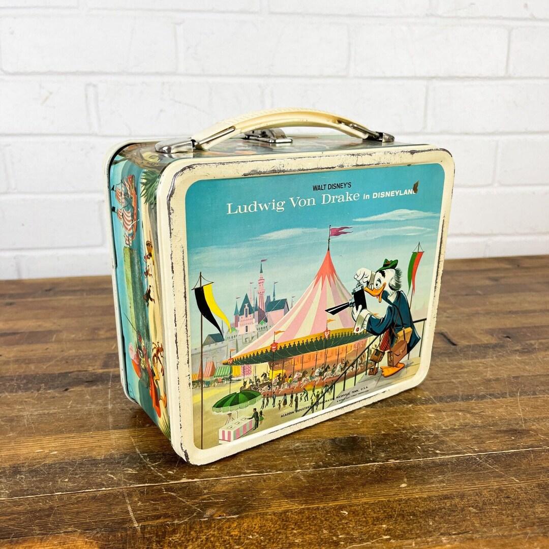 1961 Vintage Ludwig Von Drake Lunch Box Old Metal Cartoon Character ...