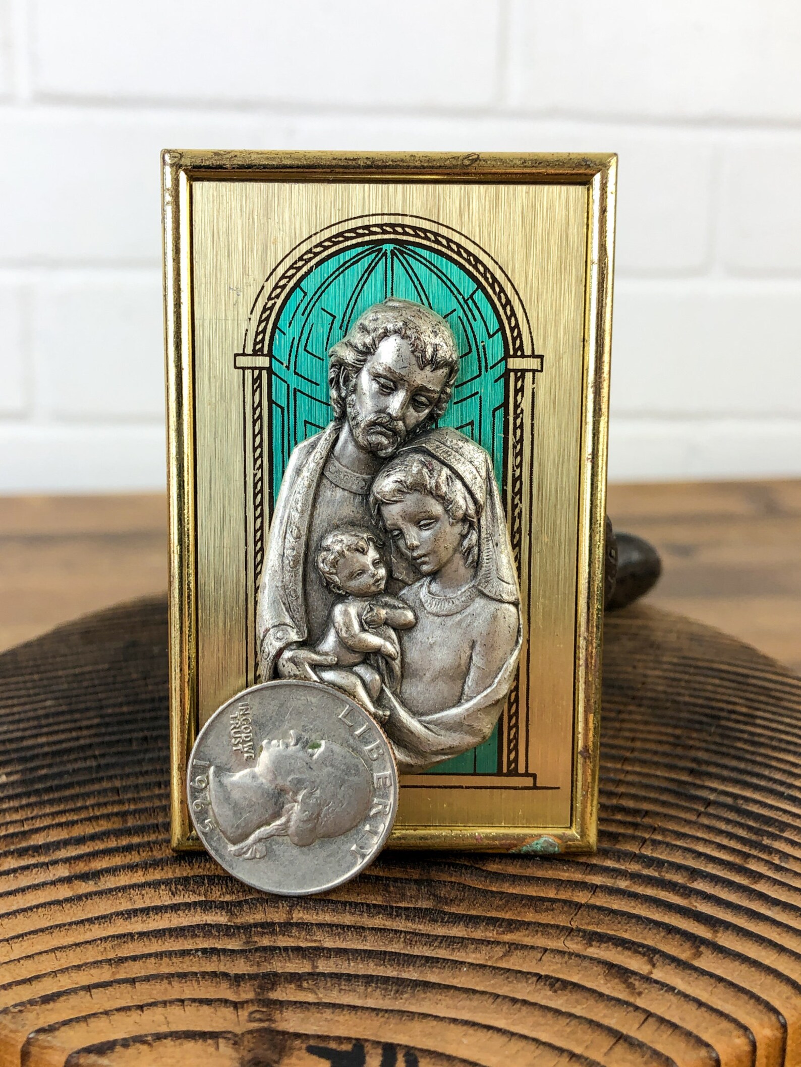 Small Holy Family Metal Icon Authentic Vintage Religious Item - Etsy