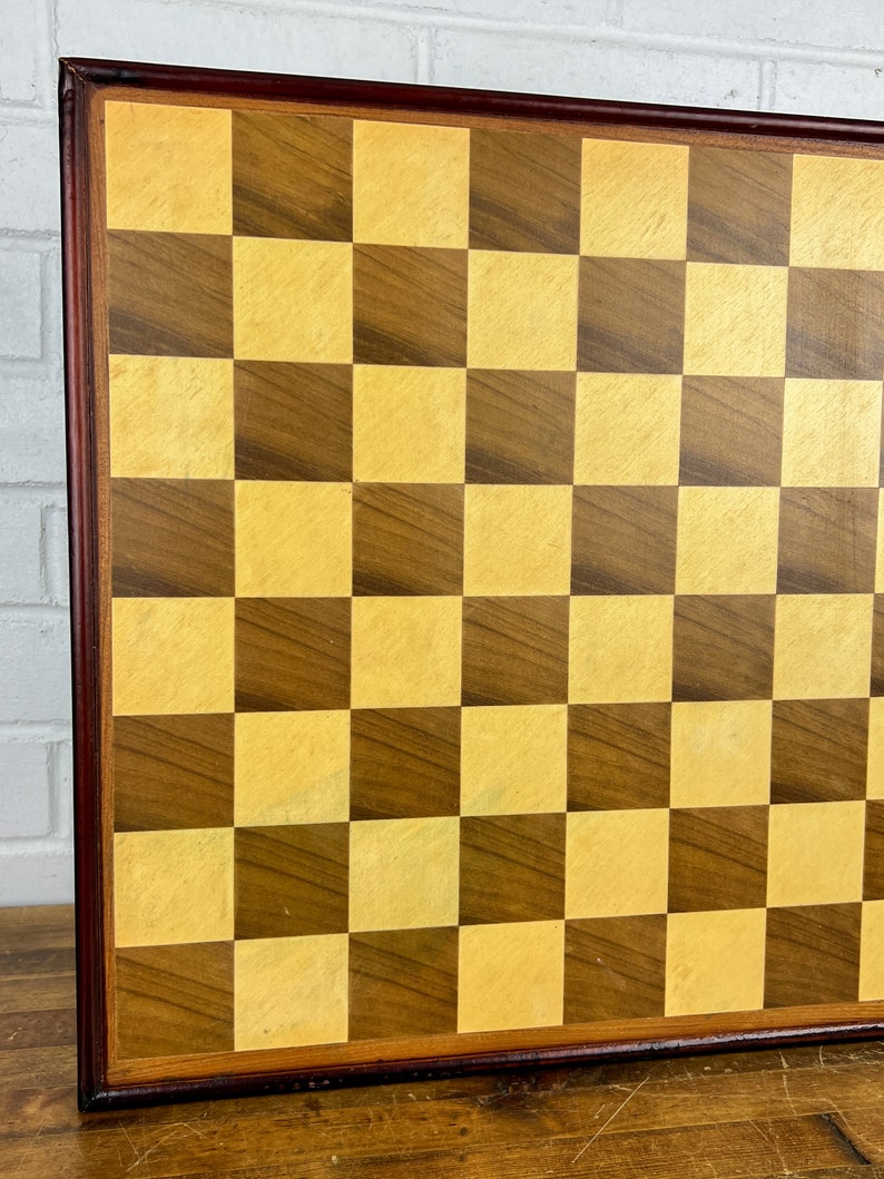 Vintage Wooden Chess Board W/ Classic Games Ancient Rome Chess - Etsy