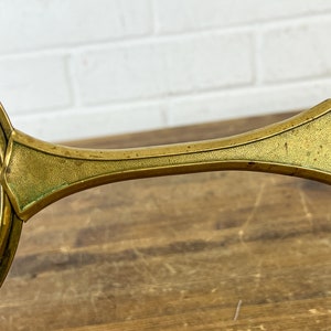Vintage Gold Metal Handheld Mirror Make-up Bathroom Mirror Decorative ...